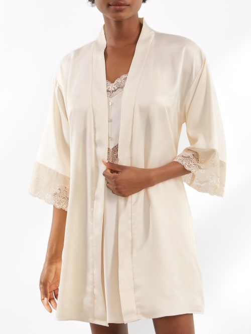Desirae Solid Charmeuse Wrap Robe | SheFinds